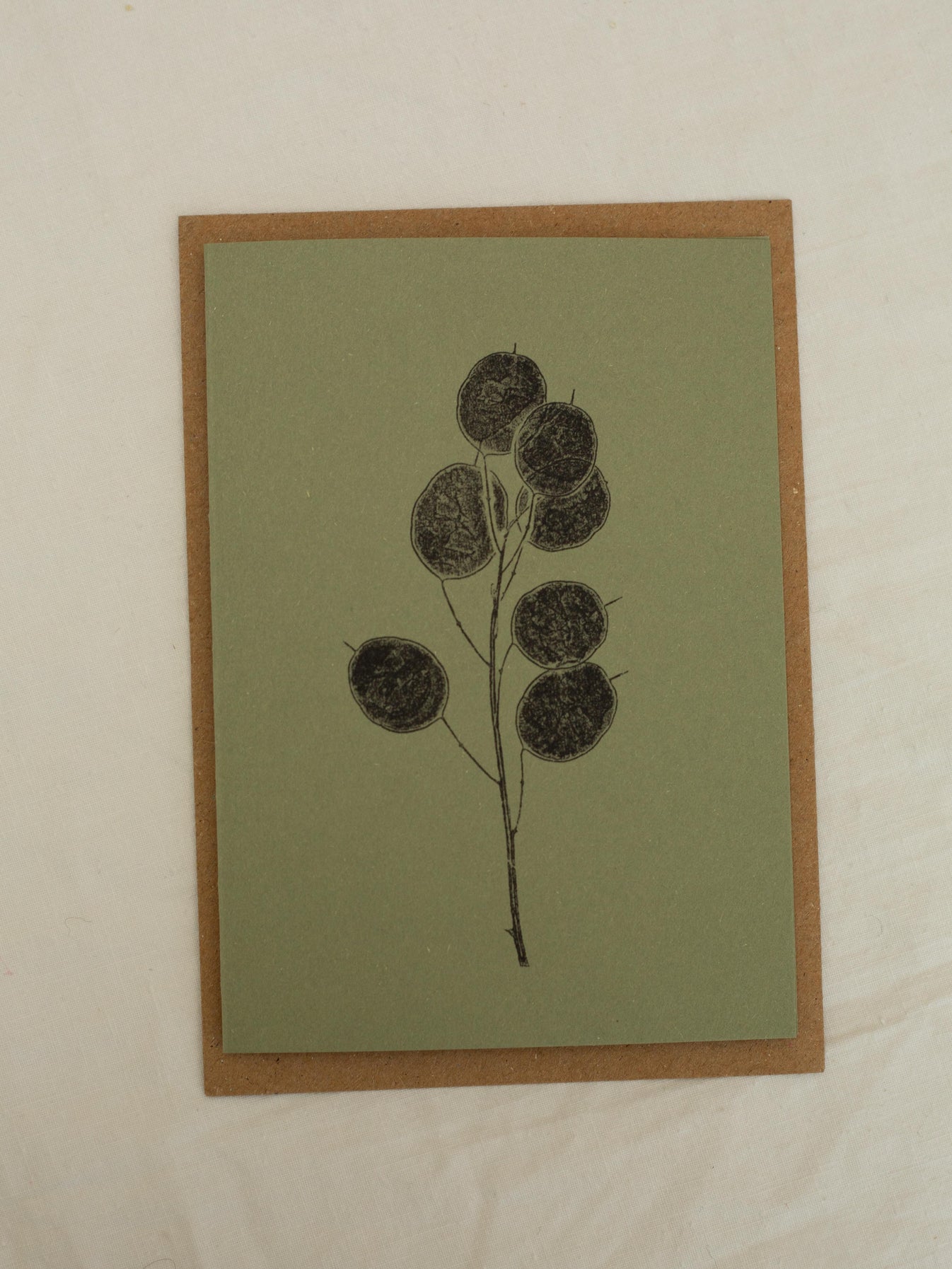 Botanical Greeting Cards Moss Green A6 – Alicia Breakspear