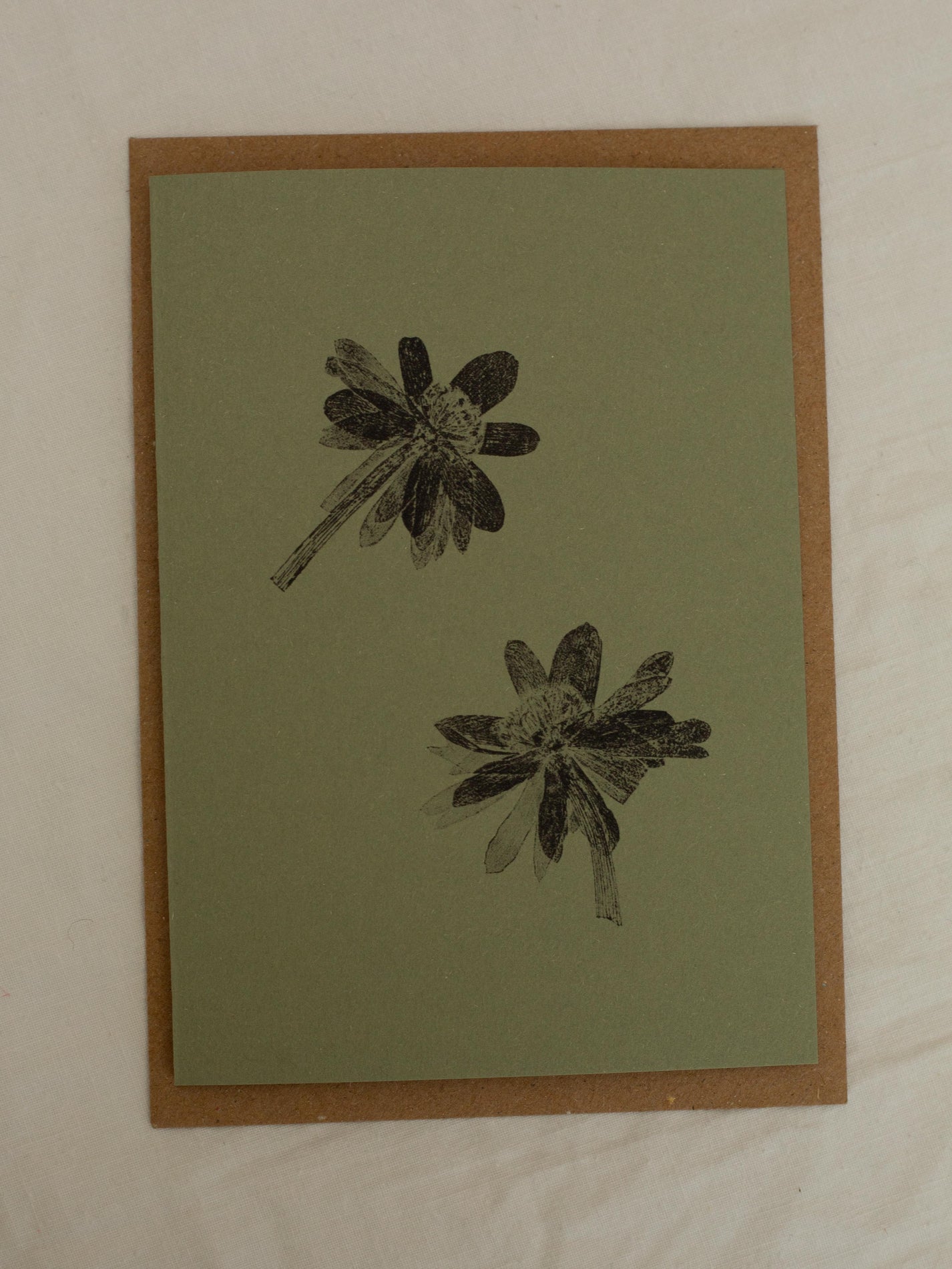 Botanical Greeting Cards Moss Green A6 – Alicia Breakspear