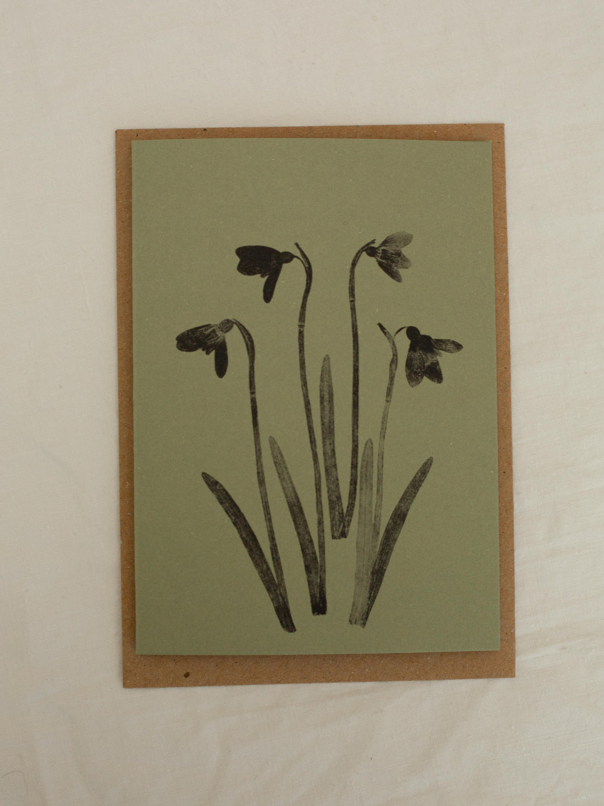 Botanical Greeting Cards Moss Green A6 – Alicia Breakspear